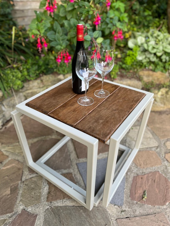 Glass cube coffee table store