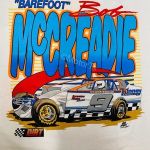 Vintage 1998 barefoot Bob Mccreadie Dirt Modified T-shirt, Late Model ...