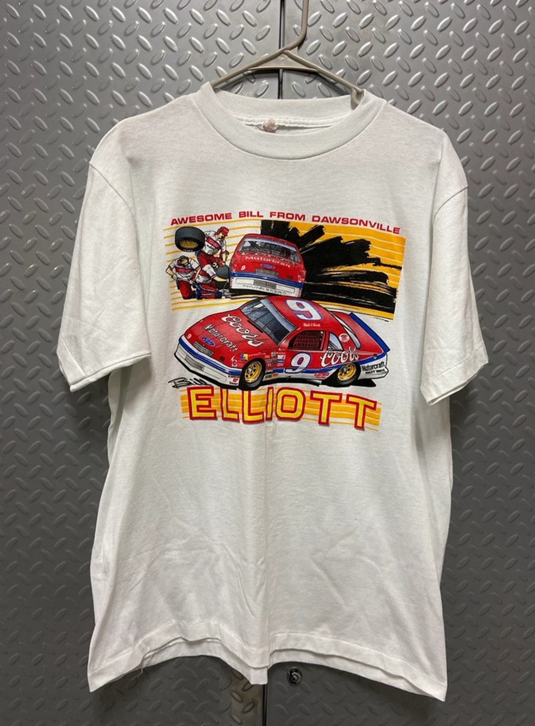 Vintage 90s Nascar Bill Elliott T-shirt, Bill Elliott Shirt, Bill ...