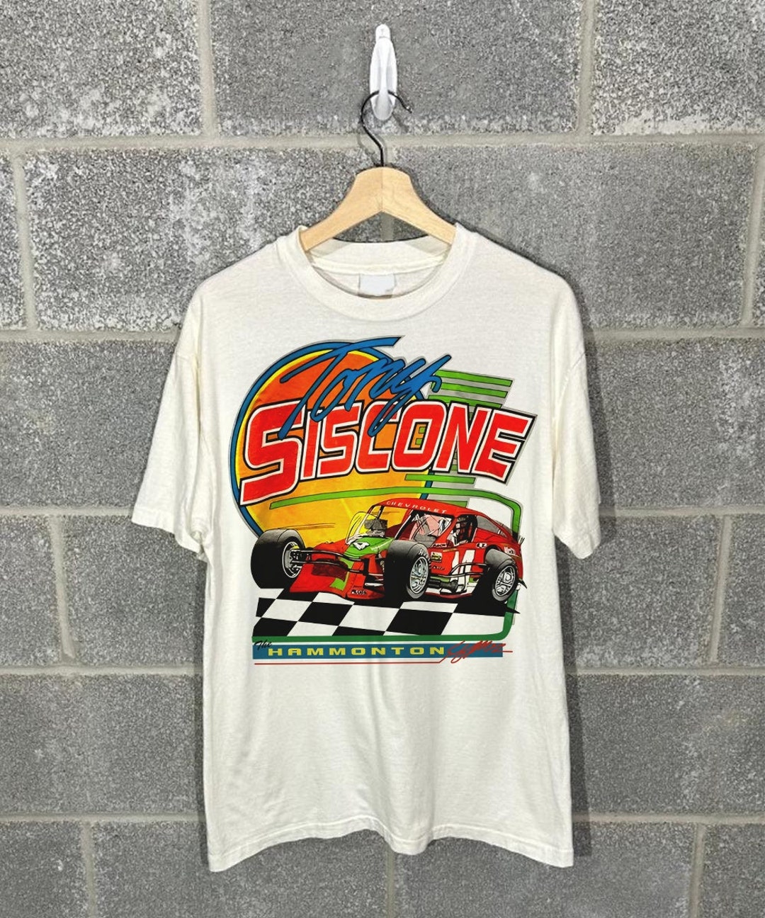 Vintage 90s Nascar Tony Siscone T-shirt, Tony Siscone Shirt, Tony ...