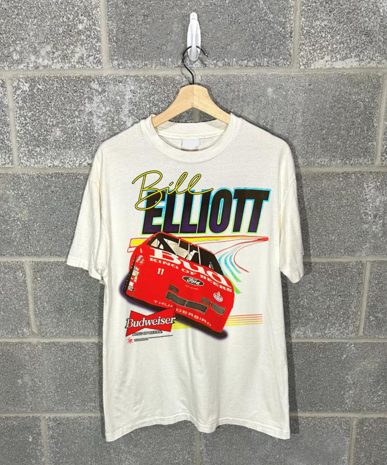 Vintage 90s Nascar Bill Elliott T-shirt, Bill Elliott Shirt, Bill ...