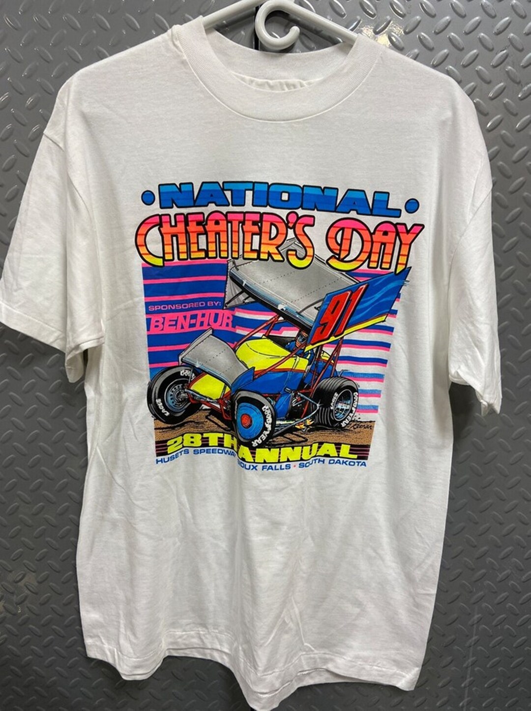 Vintage 1991 Husets Speedway “cheater Day” T-shirt, Sprint Car Shirt ...
