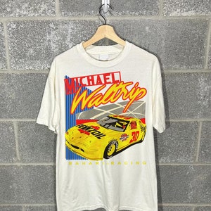 Vintage Nascar 1991 Michael Waltrip T-shirt, Michael Waltrip Shirt ...