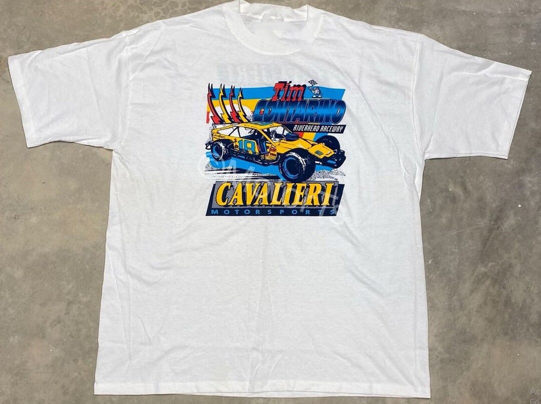 Vintage 1990s Tim Contarino / Riverhead Raceway Modified Racing T-shirt ...