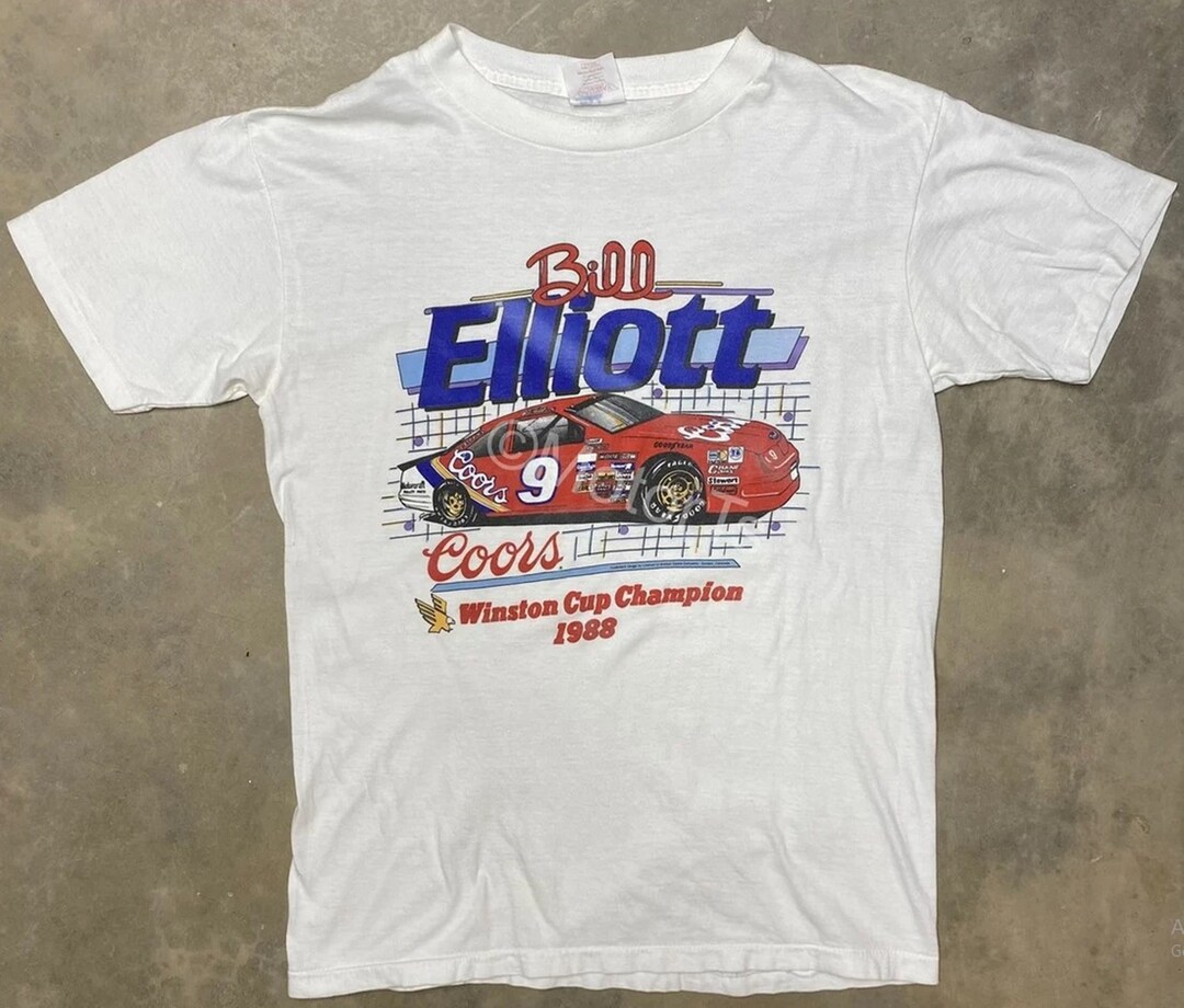 Vintage 1988 Bill Elliott Nascar Winston Cup Champion T-shirt, Bill ...