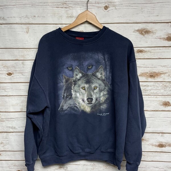 Wolf Sweatshirt - Etsy