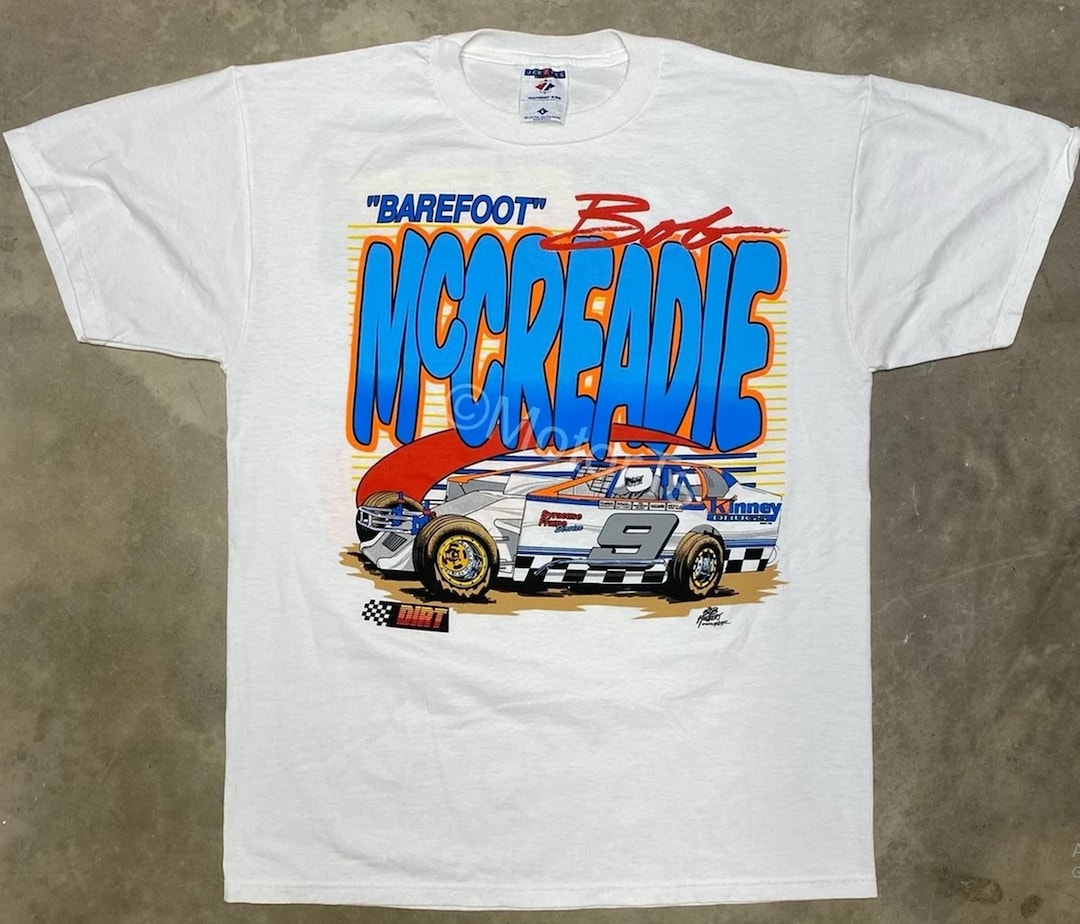 Vintage 1998 “barefoot” Bob Mccreadie Dirt Modified T-shirt, Late Model ...