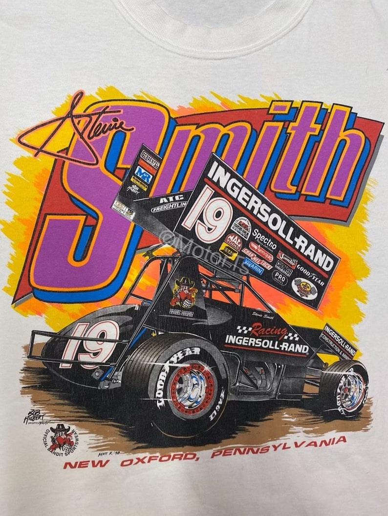Vintage 1998 Stevie Smith Sprint Car T-shirt, Sprint Car Shirt, Sprint ...