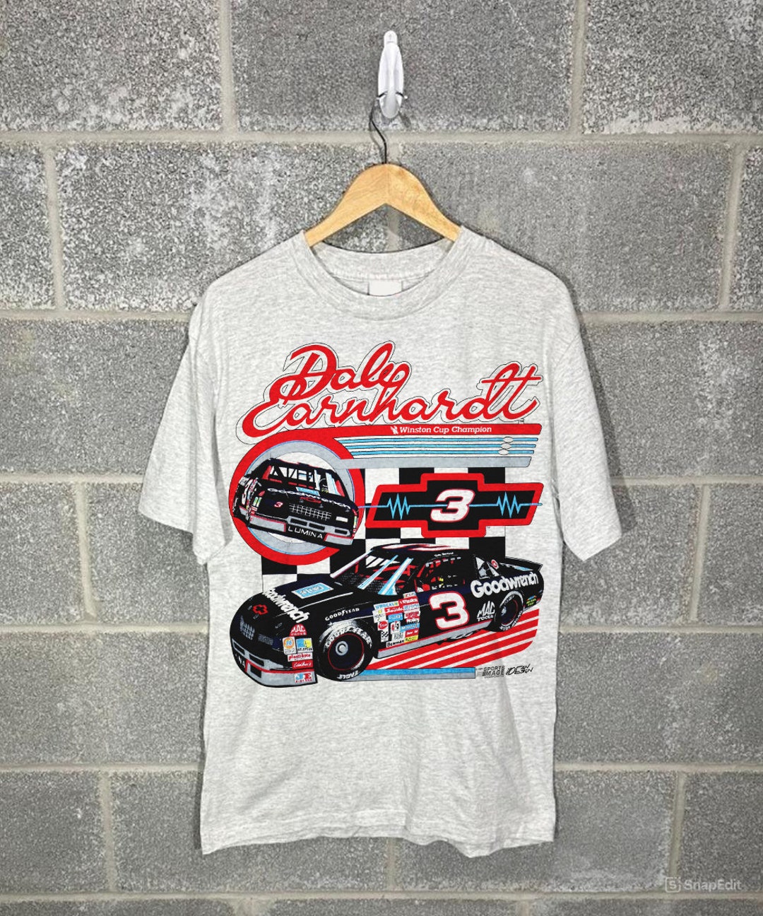 Vintage 90s NASCAR Dale Earnhardt Sr T-shirt, Dale Earnhardt Shirt ...