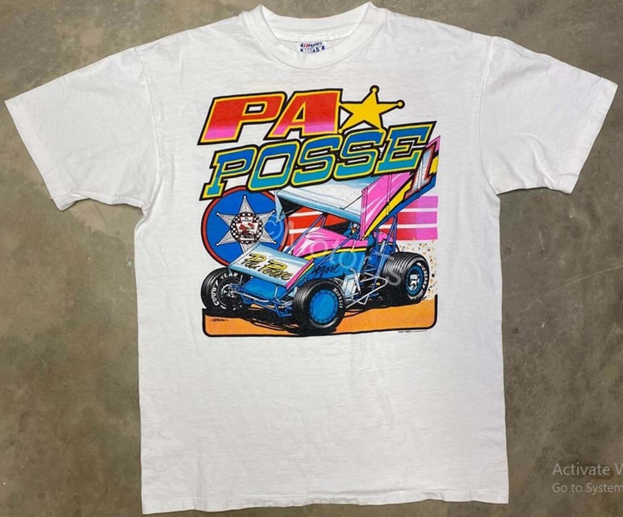 Vintage Early 90s Pa Posse Sprint Car T-shirt Sprint Car - Etsy