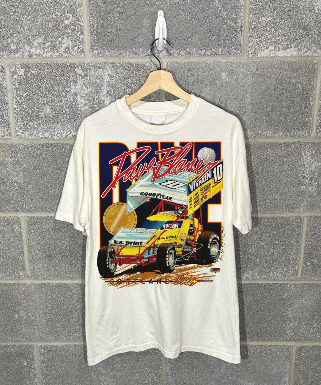 Vintage 90s Dave Blaney Sprint Car T-shirt, Dave Blaney Shirt, Dave ...