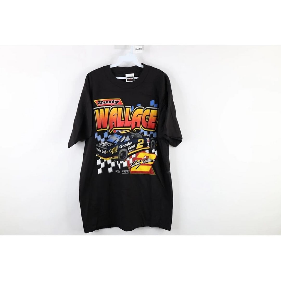 Vintage 90s NASCAR Rusty Wallace T-shirt, Rusty Wallace Shirt, Rusty ...