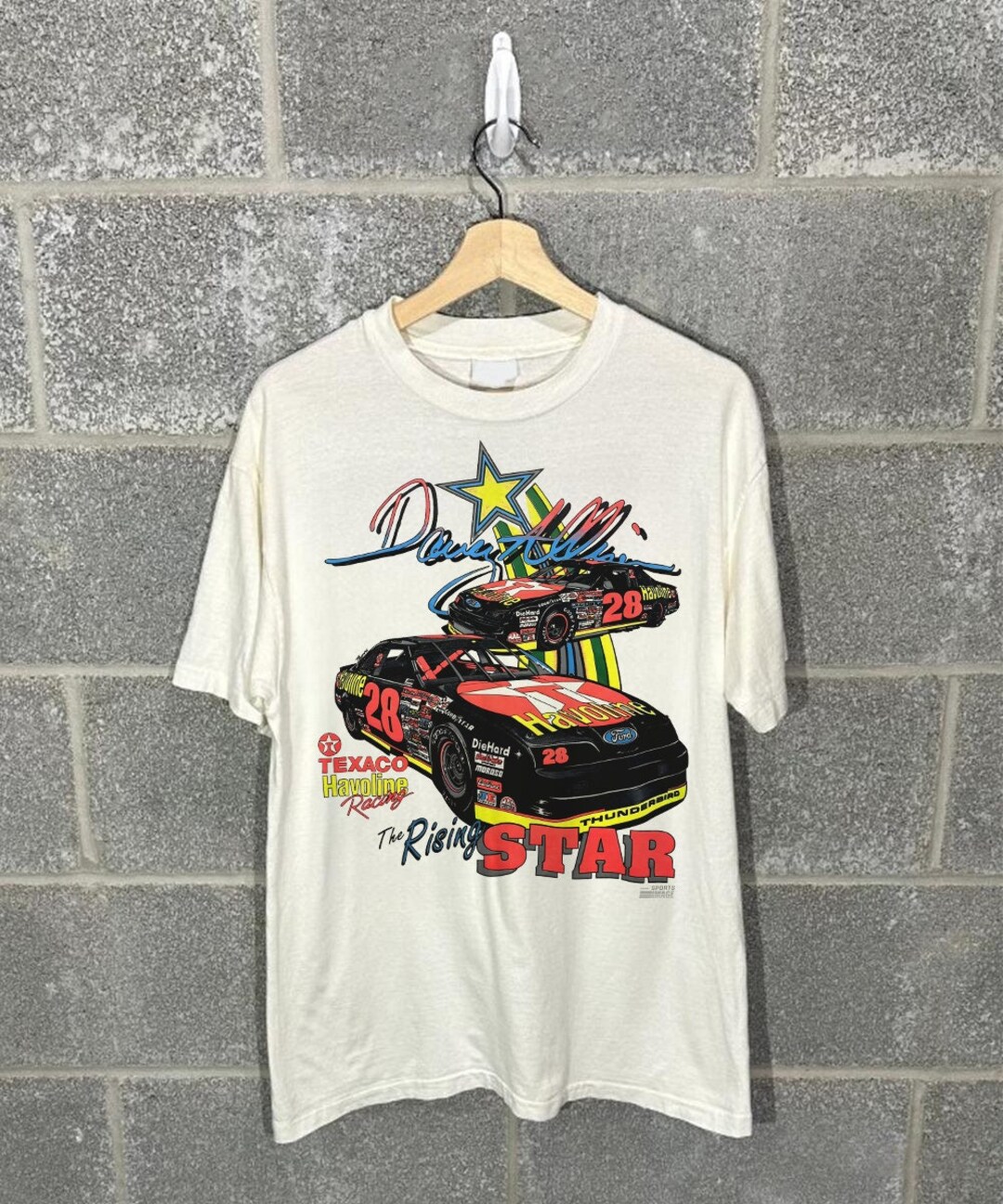 Vintage NASCAR 1991 Davey Allison T-shirt, Davey Allison Shirt, Davey ...