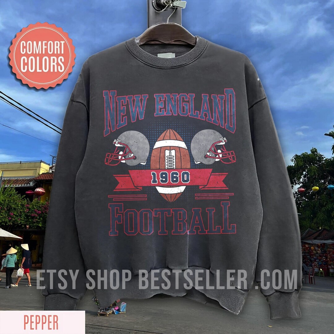 New England Football Vintage Style Comfort Colors Sweatshirt, the Pats ...