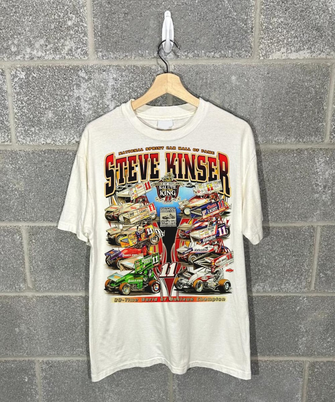Vintage 2014 Spint Car Hall of Fame/steve Kinser T-shirt, Sprint Car ...