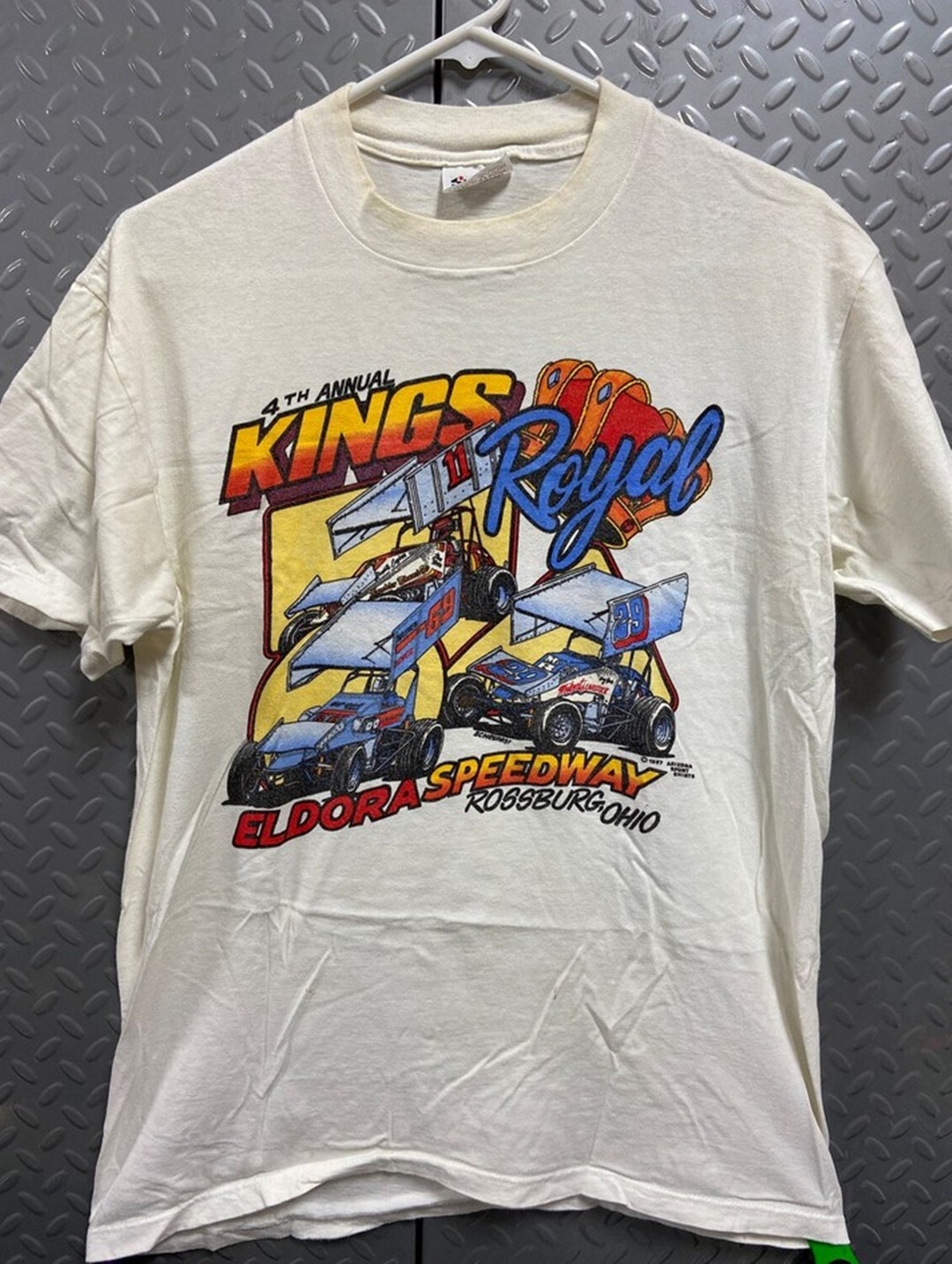 Vintage 1987 Eldora Kings Royal-kinser/wolfgang/kreitz T-shirt, Racing ...