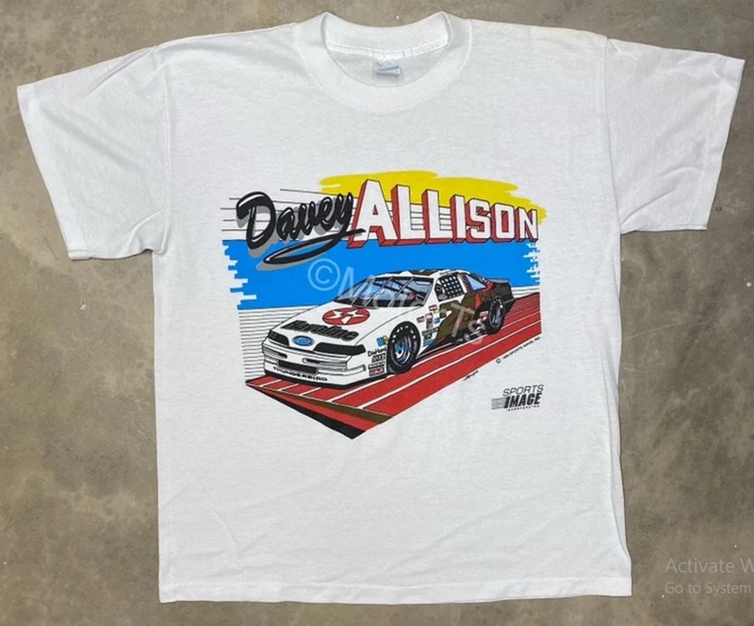 Vintage 1989 NASCAR Davey Allison T-shirt, Davey Allison Shirt, Davey ...