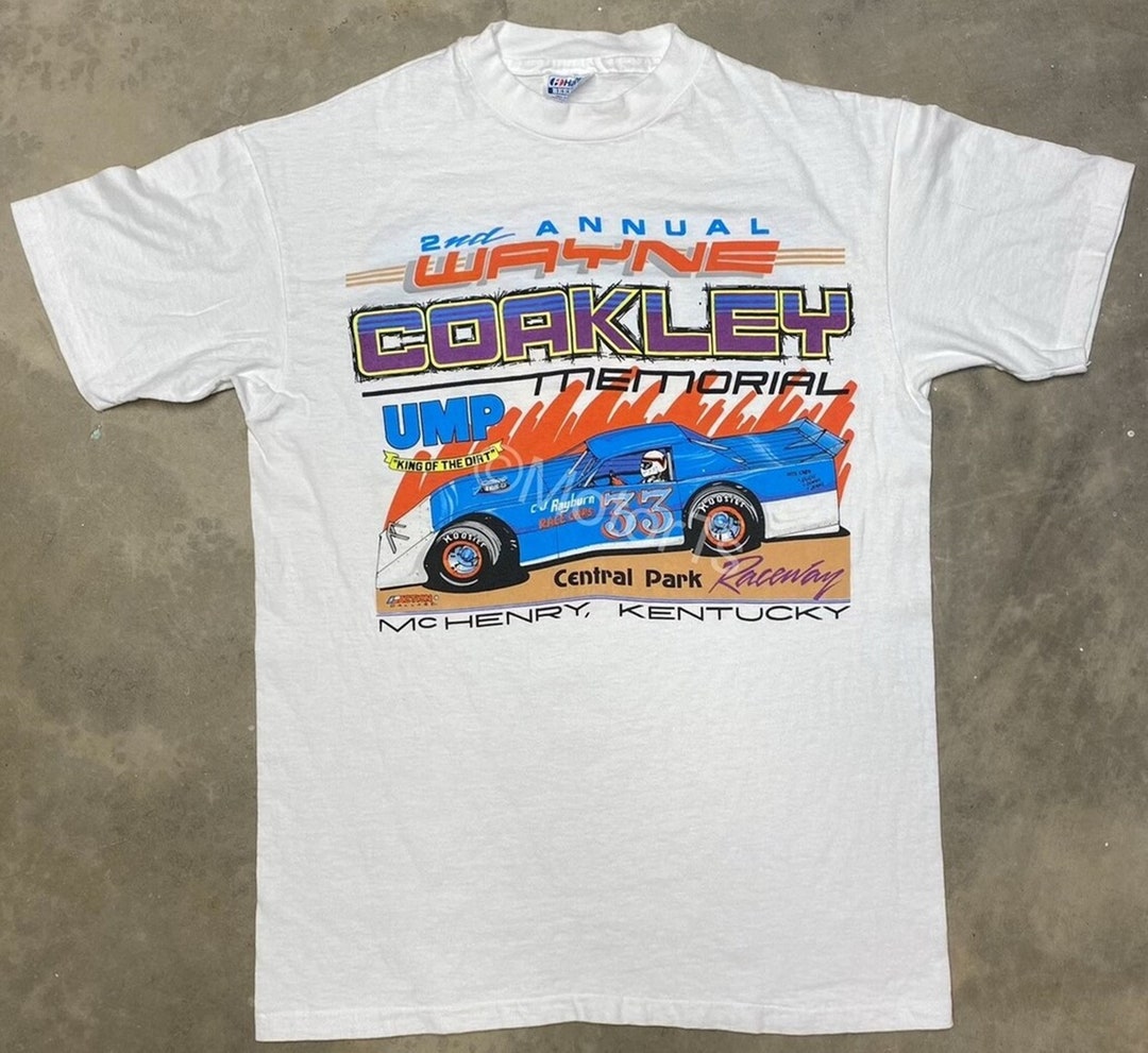 Vintage 90s Dirt Late Model “wayne Coakley Memorial” Event T-shirt ...