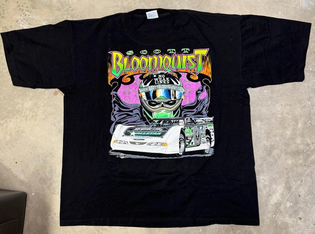 Vintage 90s Scott Bloomquist Dirt Late Model Racingt-shirt, Late Model ...