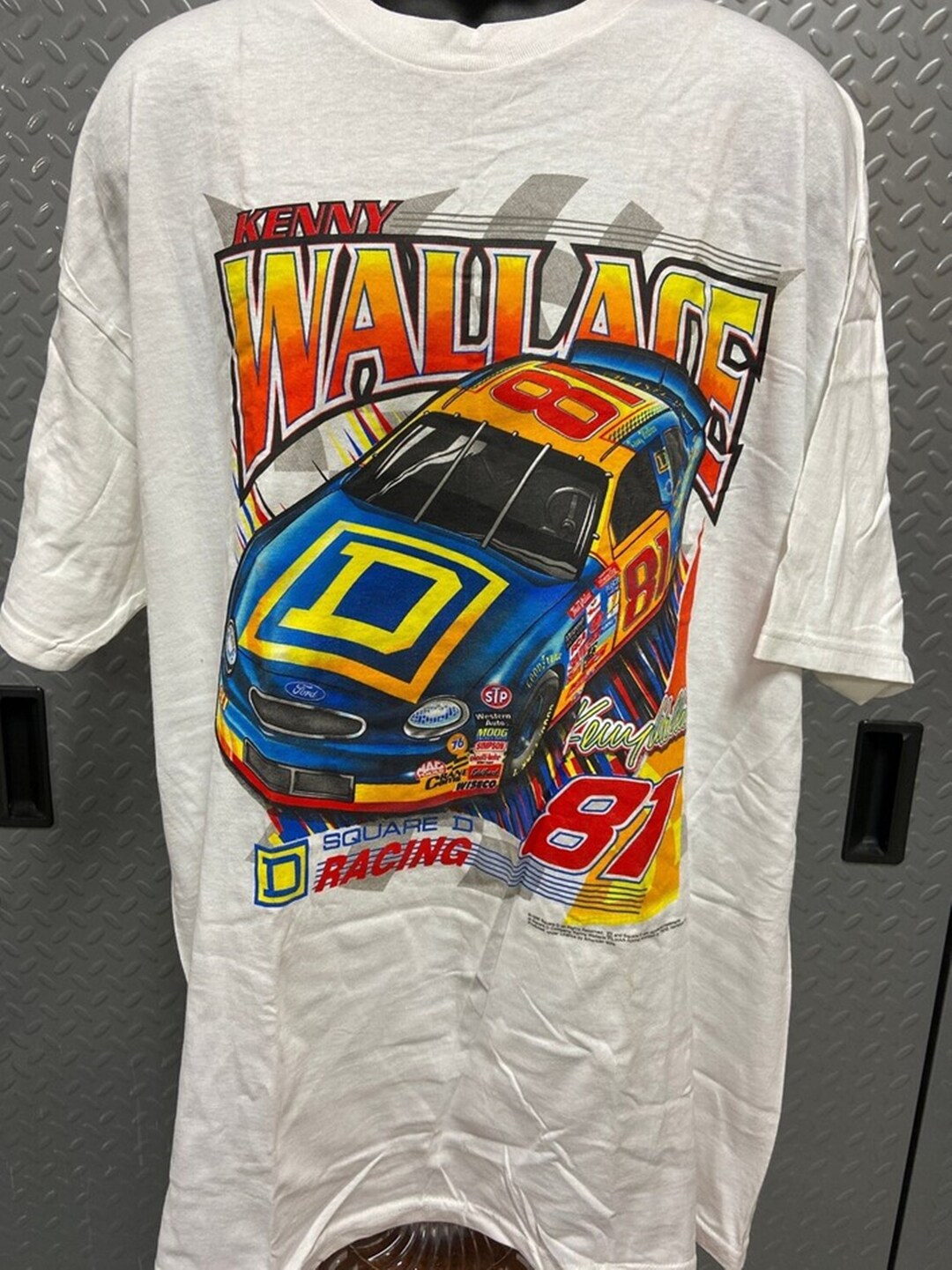 Vintage 90s NASCAR Kenny Wallace T-shirt, Kenny Wallace Shirt, Kenny ...