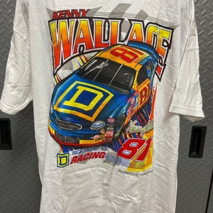 Vintage 90s NASCAR Kenny Wallace T-shirt, Kenny Wallace Shirt, Kenny ...