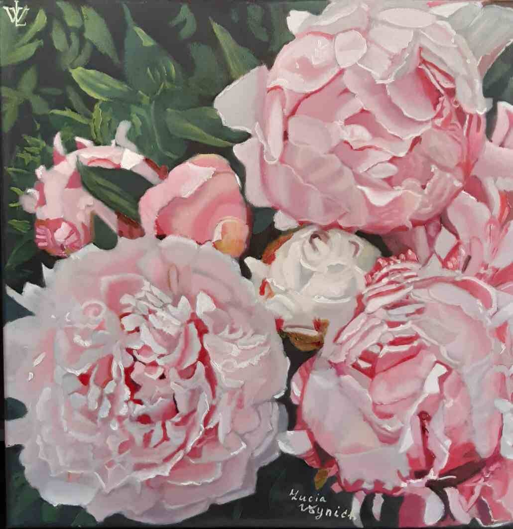 Pink Peonies Painting Original Oil Painting Bloom Peonies - Etsy