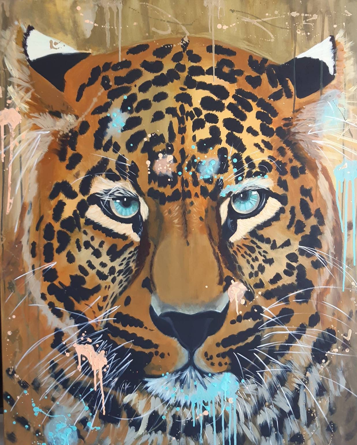 Abstract Leopard Painting