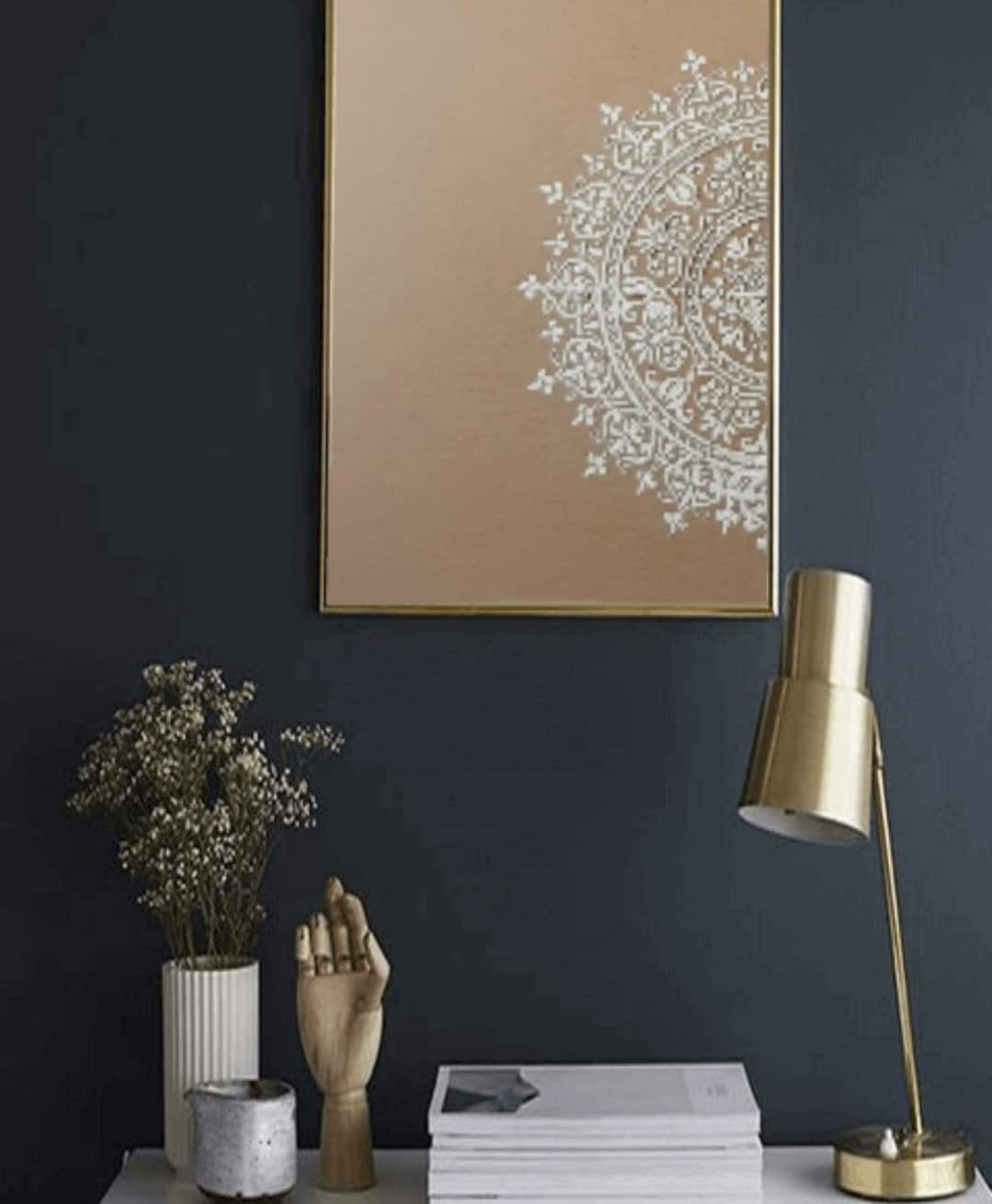 Mandala Gilded Set 2 Pieces Original Acrylic Paintings Canvas Texture ...