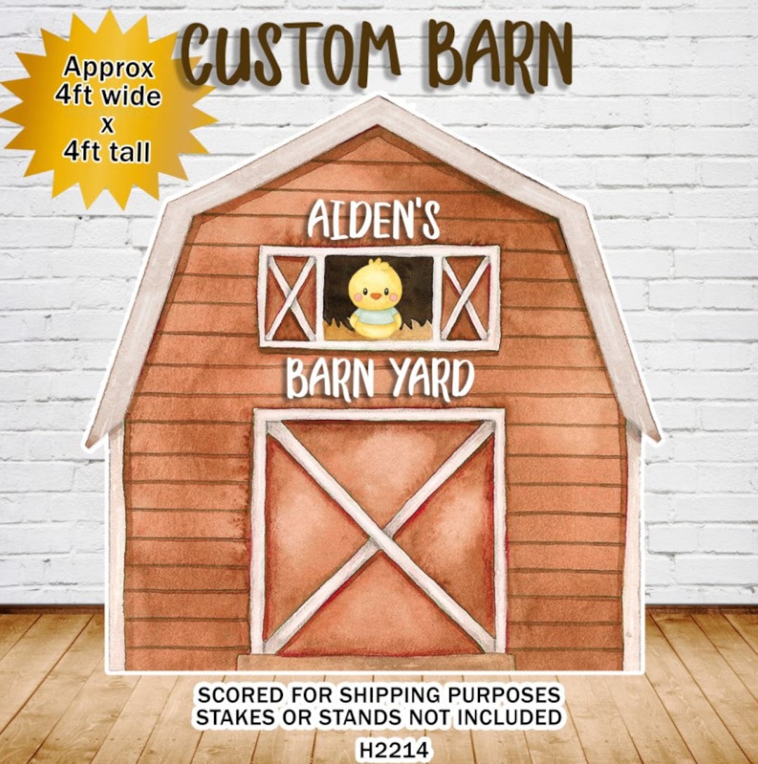 1 Piece Barn Approximately 4ft X 4ft Set Party Prop Yard - Etsy