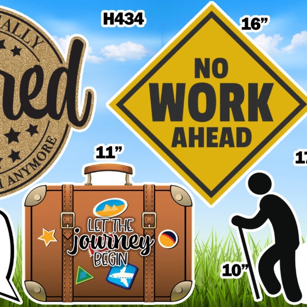 Retirement Yard Sign - Etsy