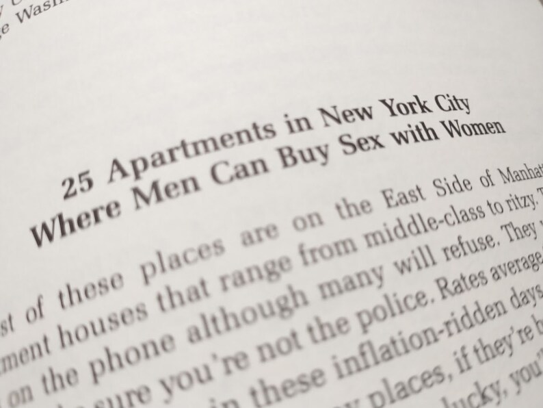 Vintage 80s Non Fiction The Sex Lists Book Etsy 