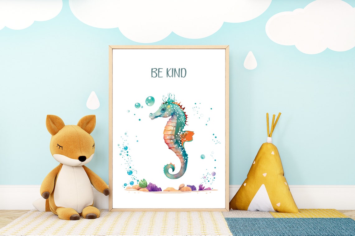 Boy Nursery Prints Set Under the Sea Nursery Prints Nautical Ocean ...