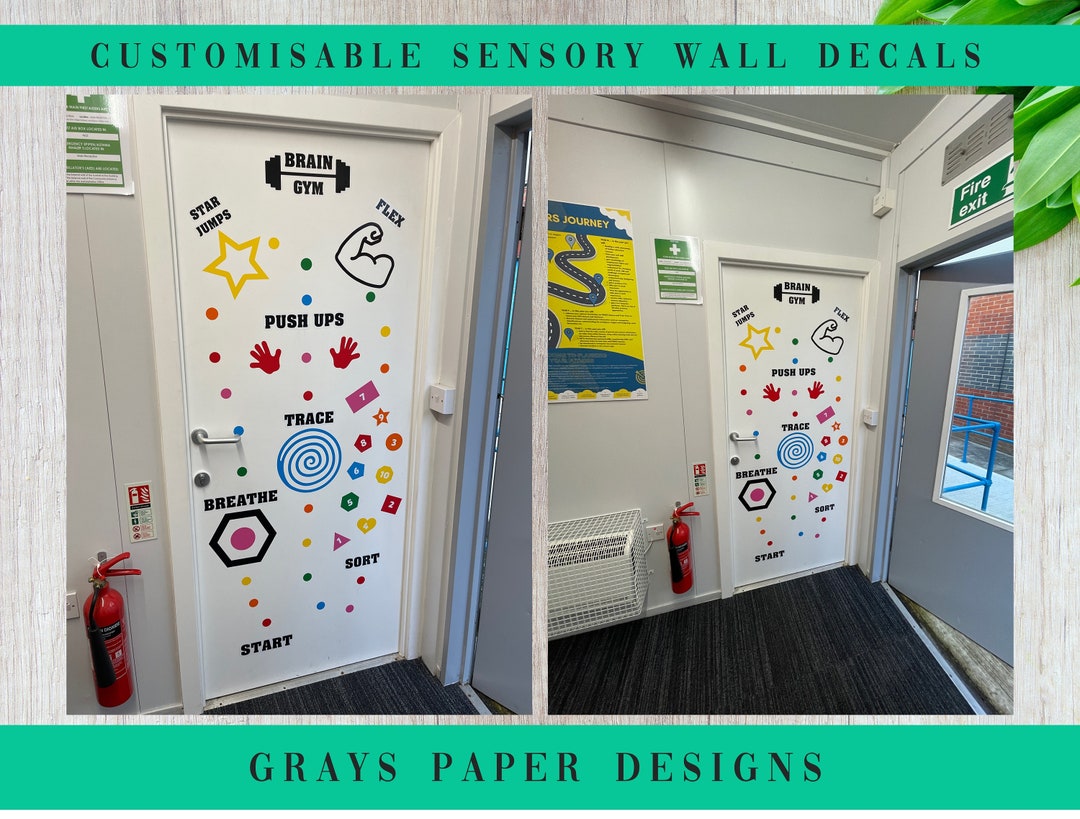 Sensory Track Wall Decals | Brain Gym | Customisable Deluxe ...