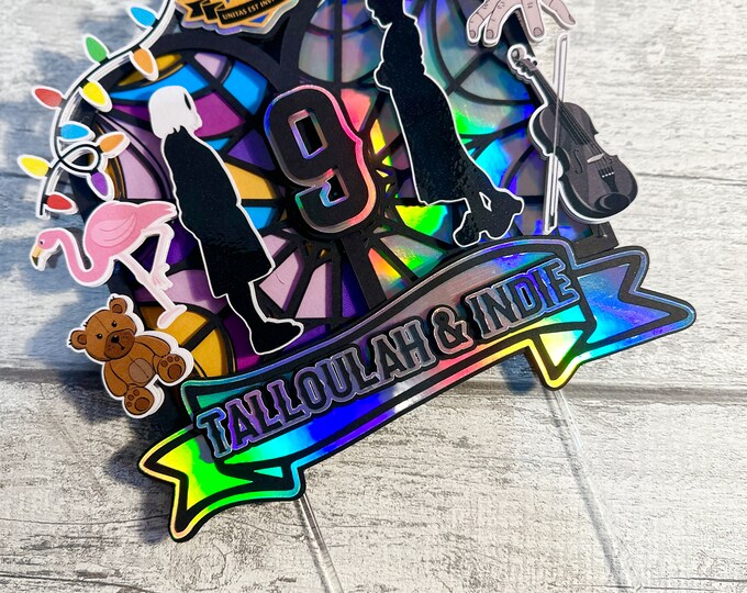 Customised Wednesday Cake Topper Personalised Cake Topper Child ...