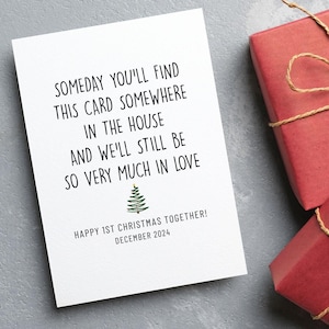 Happy First Christmas Together Card for Him, 1st Christmas Gift for ...