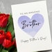 Happy Father's Day Card for Brother, Fathers Day Gift From Sister, to ...