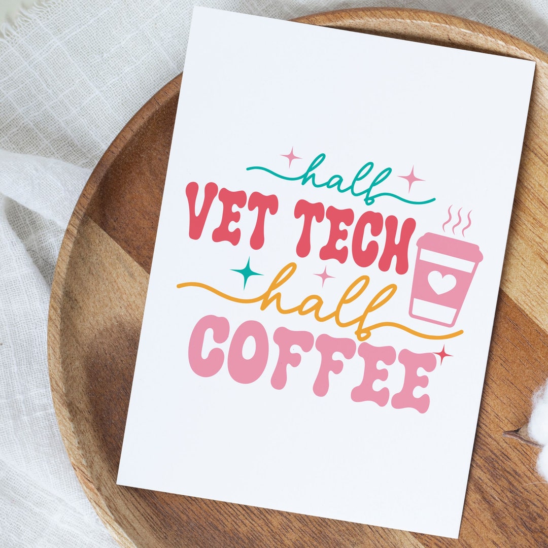 Vet Tech Week Card, Funny Vet Tech Gift, Vet Tech Week Gifts, RVT ...