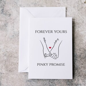 Girlfriend Anniversary Card, Couple Custom Names, Relationship ...