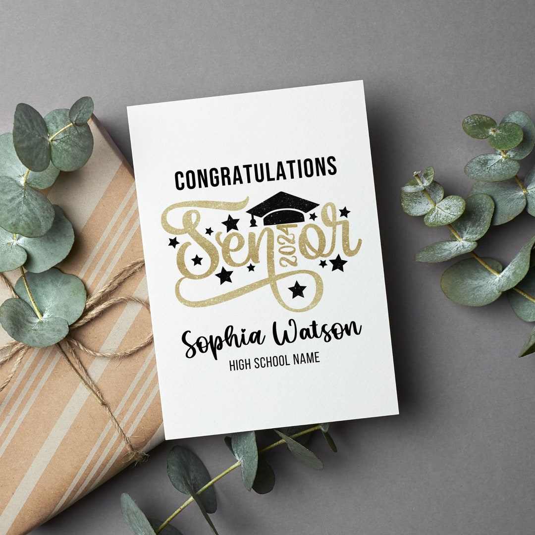 Personalized Senior Class of 2024 Card, Congratulations Card, High ...