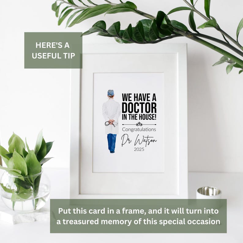 Personalized Male Doctor Graduation Gift for Him, Medical School ...