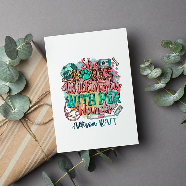 Vet Tech Week Appreciation Cards - Etsy