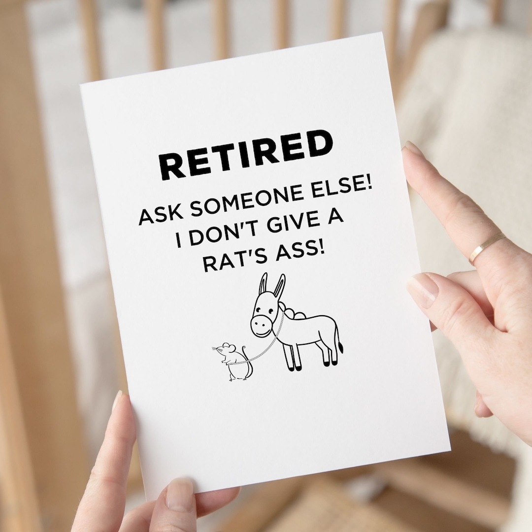 Hilarious Retirement Card for Coworker, Coworker Goodbye Gift, Retired ...
