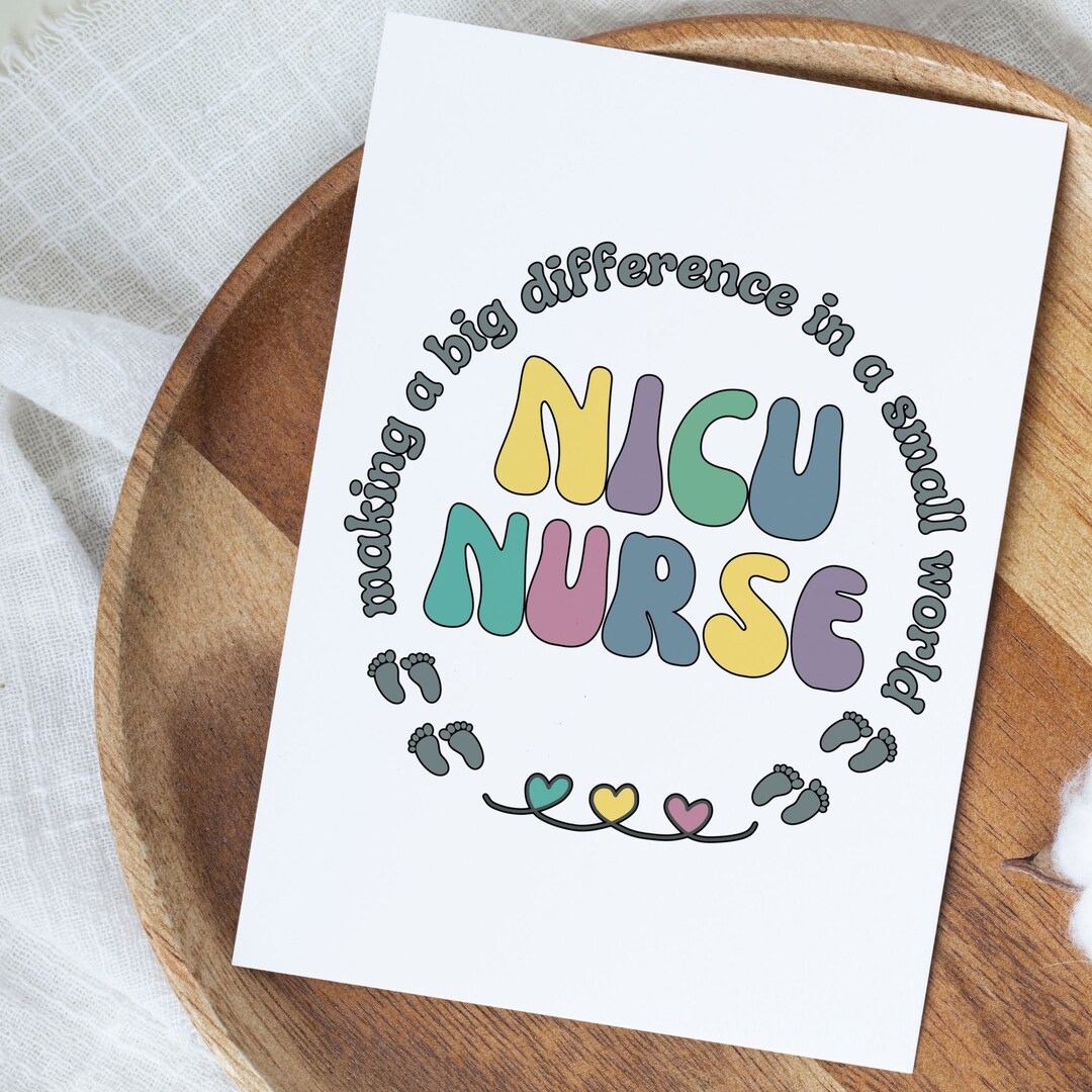 Neonatal Intensive Care Unit Nurse Card, Nicu Nurse Bulk Cards, Nicu ...