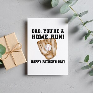 Cute Baseball Dad Father's Day Card From Toddler Son, Baseball Coach ...
