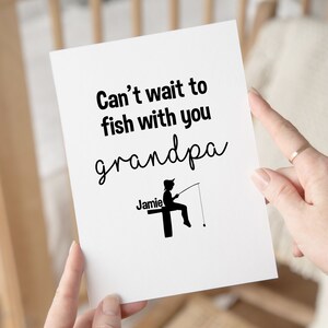 Personalized Grandpa Father's Day Card, Fishing Card for Grandpa ...