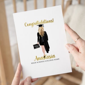 Personalized High School Graduation Card for Daughter, College ...