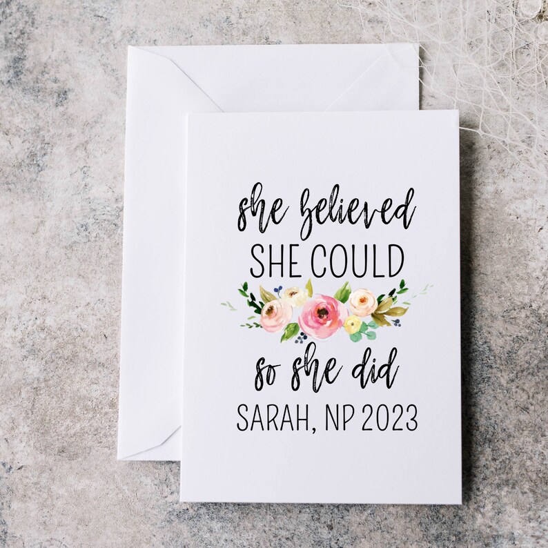 Nurse Practitioner Graduation Gift Nurse Graduation Card - Etsy