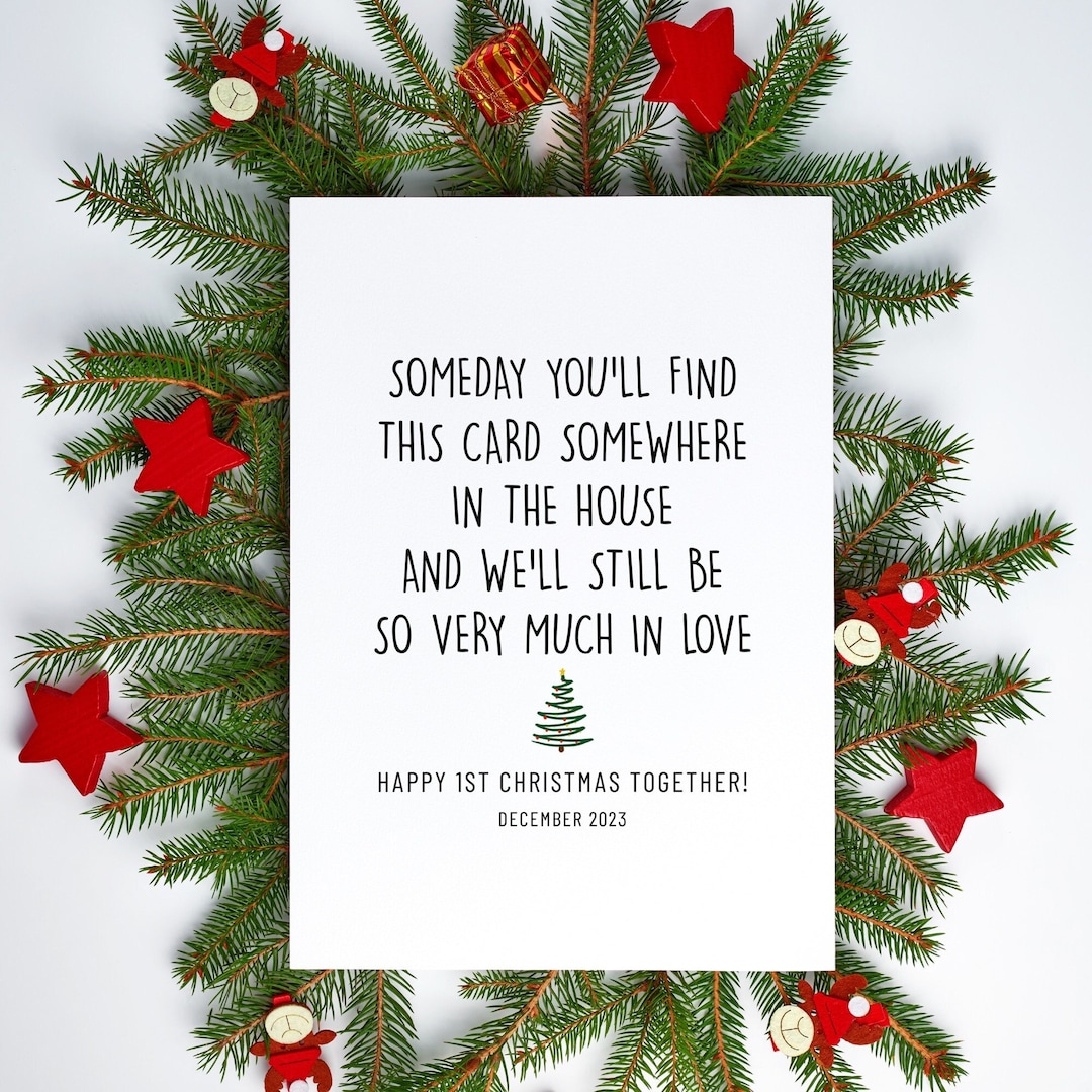 Happy First Christmas Together Card for Him, 1st Christmas Gift for ...