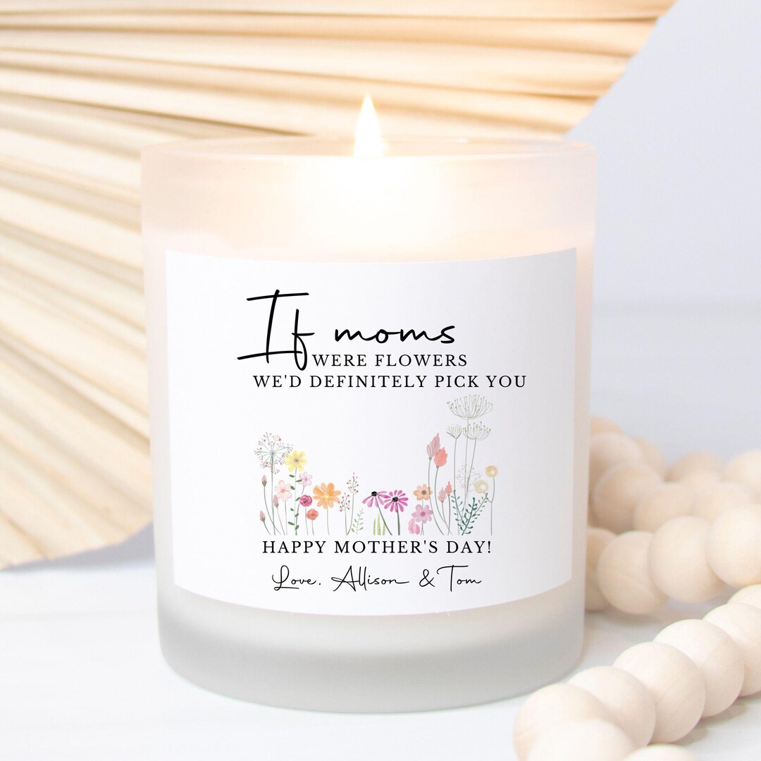 Personalized Mom Mother's Day Candle, Mom Happy Mother's Day Scented ...