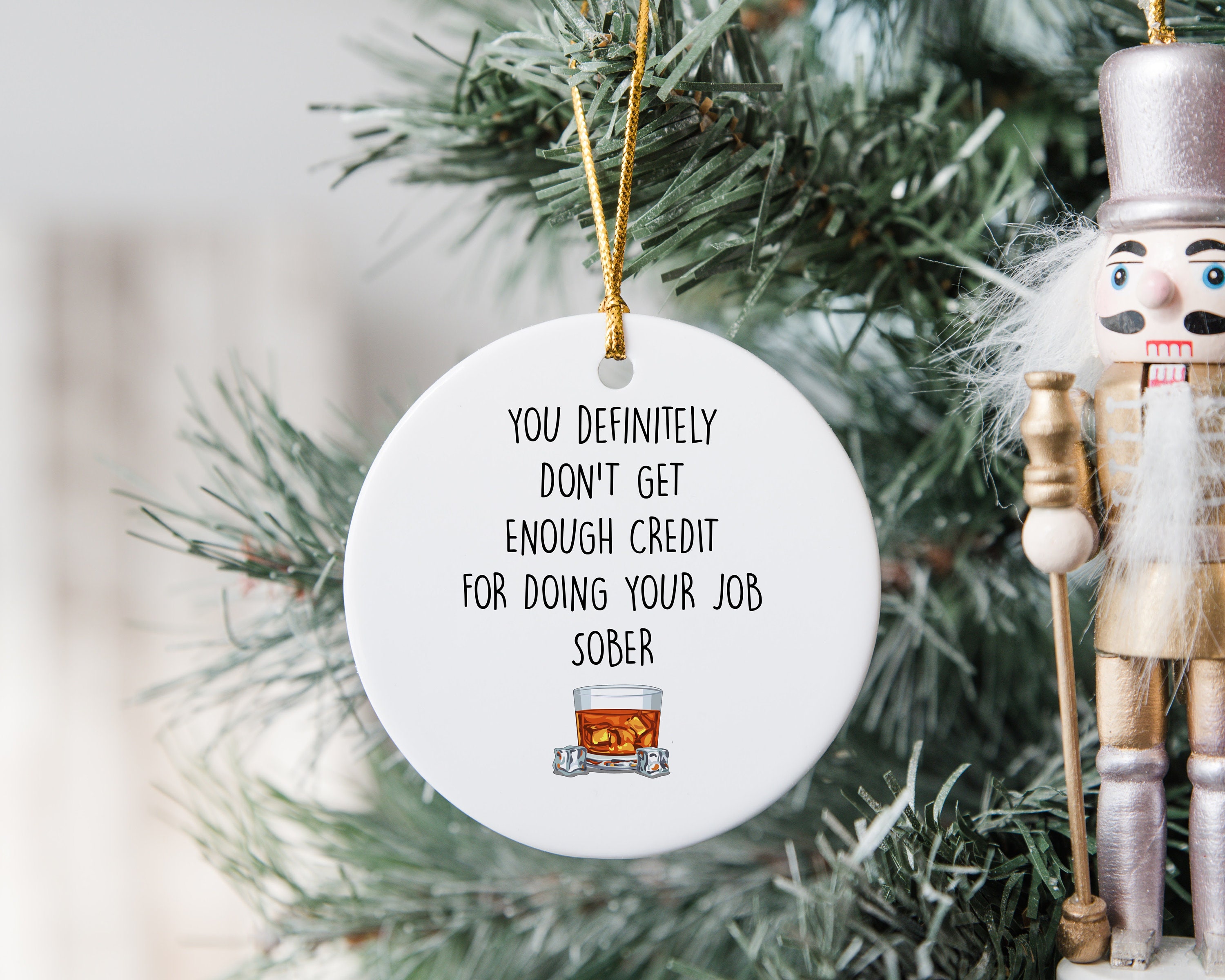 Coworker Funny Ornament Sarcastic Work Colleagues Gifts - Etsy
